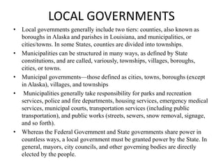 Unit III Governments of the States and Local Government | PPTX