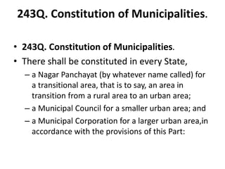 Unit III Governments of the States and Local Government | PPTX