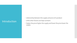 Law of Supply | PPTX