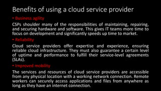 cloud services and providers | PPTX