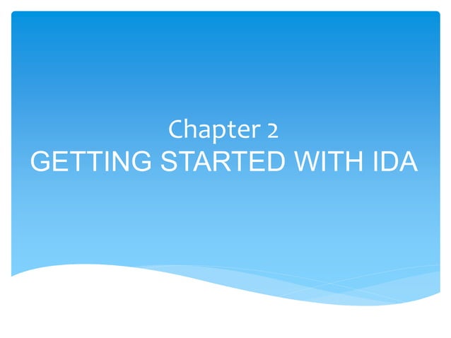 UNIT 3.2 GETTING STARTED WITH IDA.ppt
