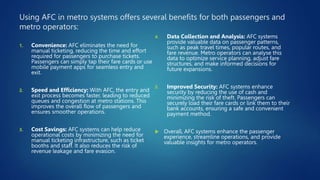 Signaling system in metro systems and engineering | PPTX
