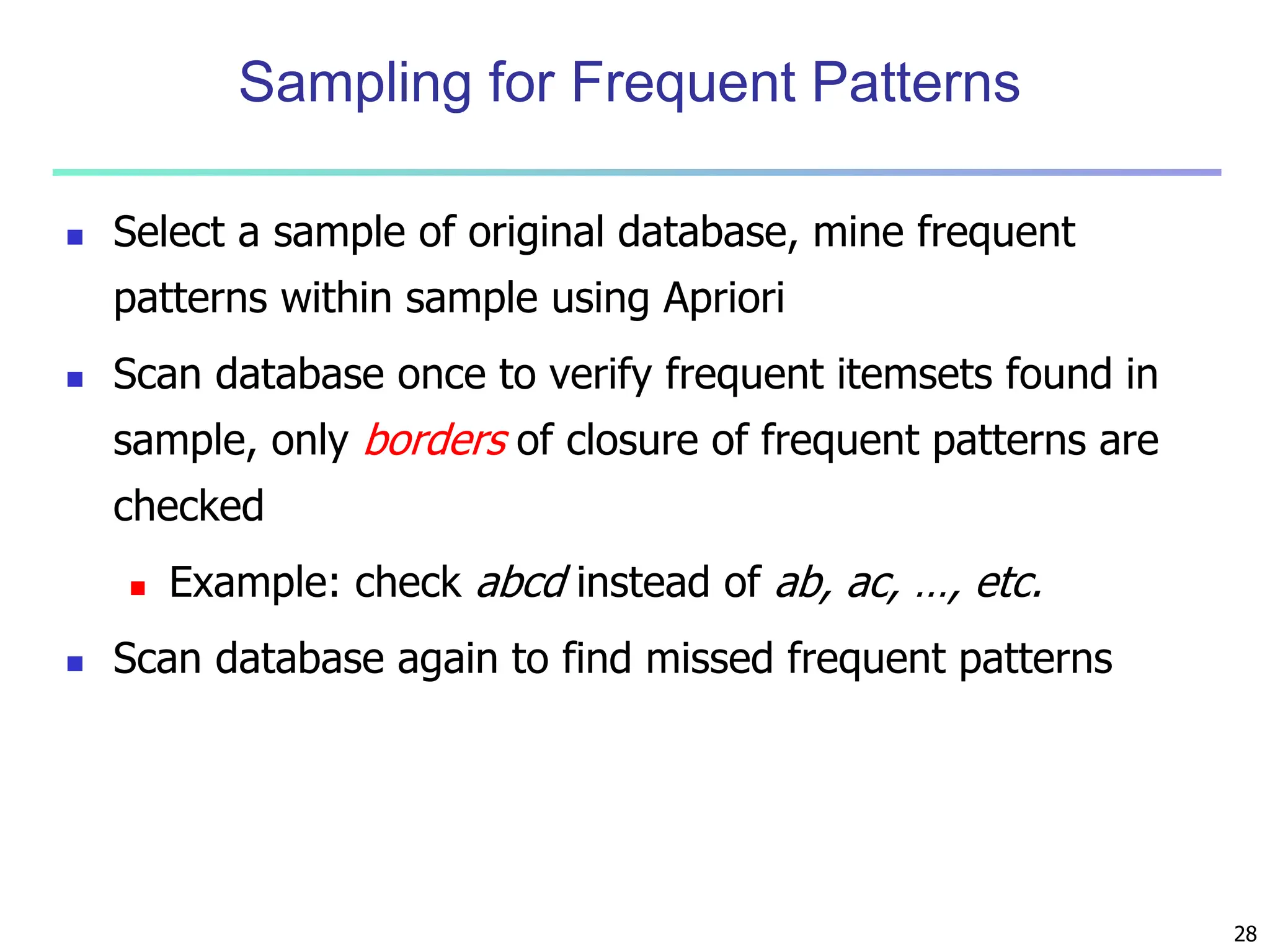 Unit 32 Mining Frquent Patterns Part1ppt Databases Computer Software And Applications