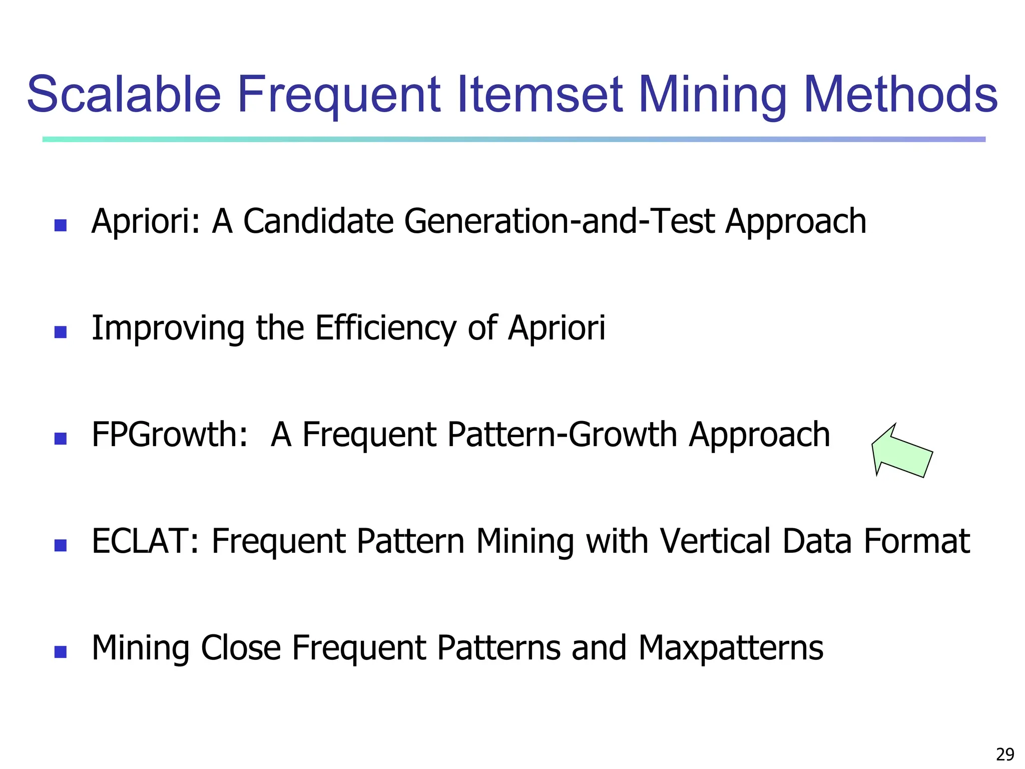 Unit 32 Mining Frquent Patterns Part1ppt Databases Computer Software And Applications