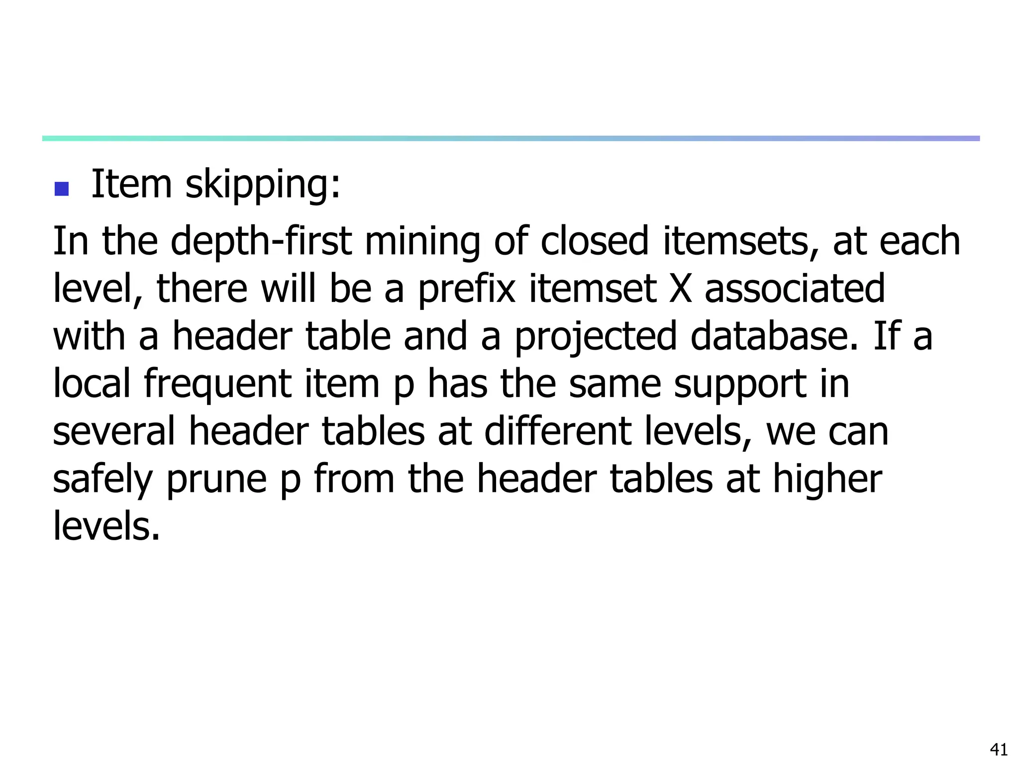 Unit 32 Mining Frquent Patterns Part1ppt Databases Computer Software And Applications