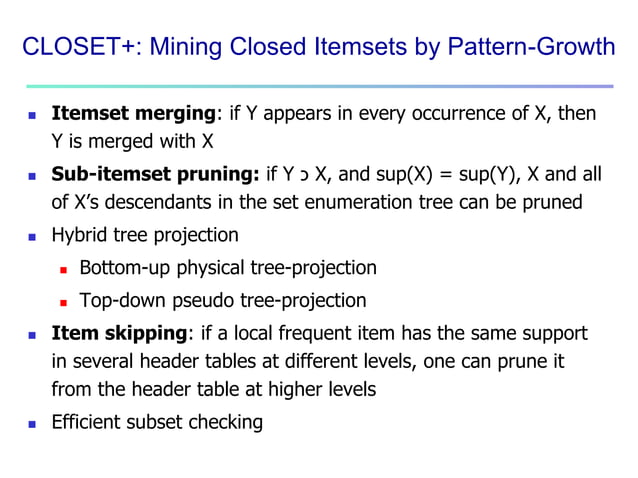 UNIT 3.2 -Mining Frquent Patterns (part1).ppt | Databases | Computer Software and Applications