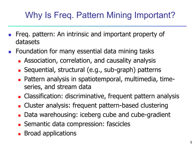 UNIT 3.2 -Mining Frquent Patterns (part1).ppt | Databases | Computer Software and Applications