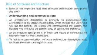 software engineering Architecture and design Unit 3.pptx