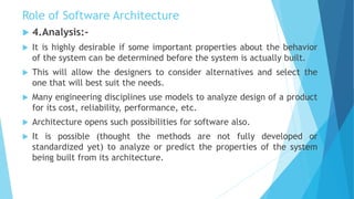 software engineering Architecture and design Unit 3.pptx