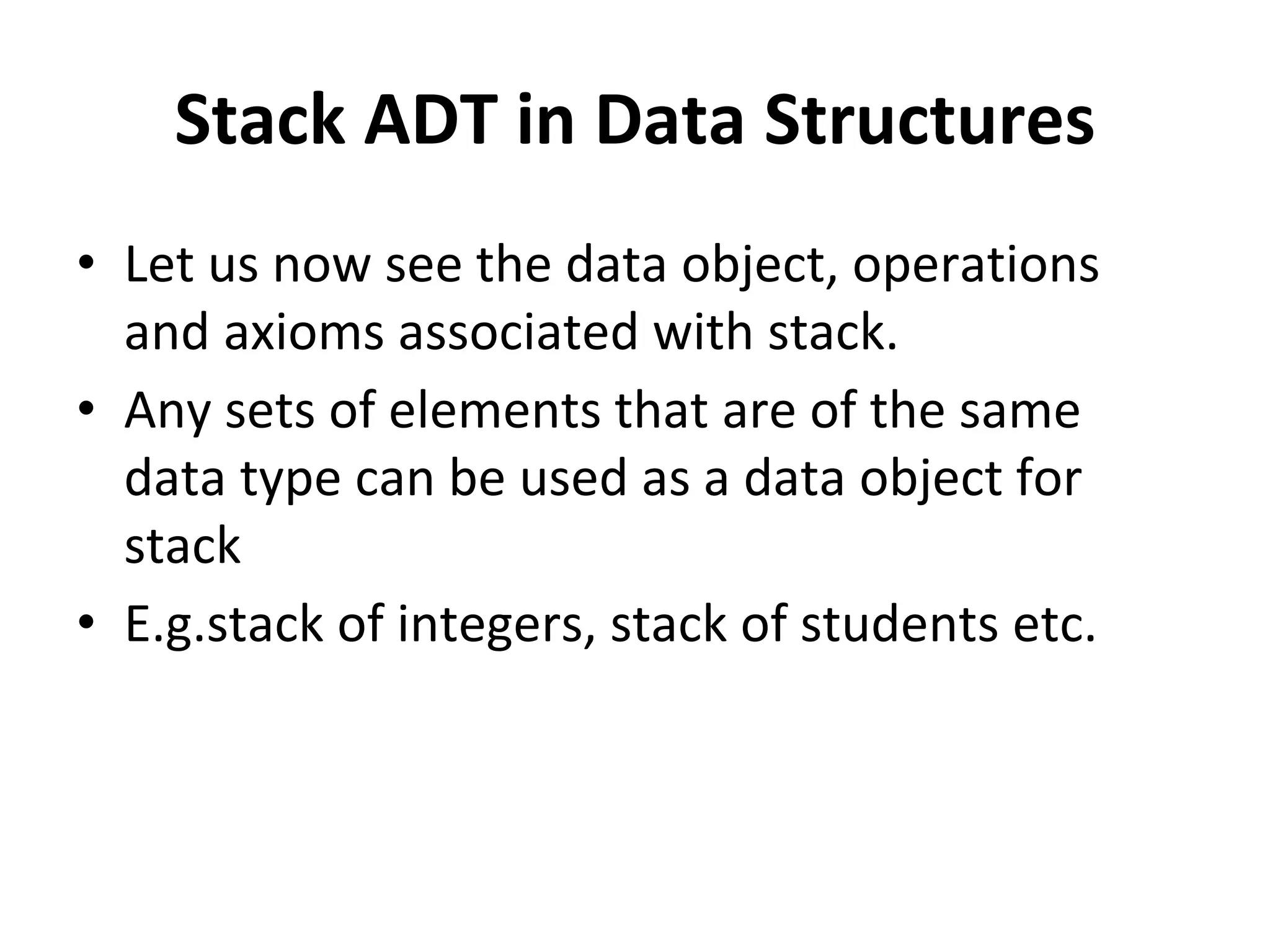 Stacks and Queue,Concept of Stack,LIFO,Fifo, | PPT Stacks and Queue,Concept of Stack,LIFO,Fifo, | PPT