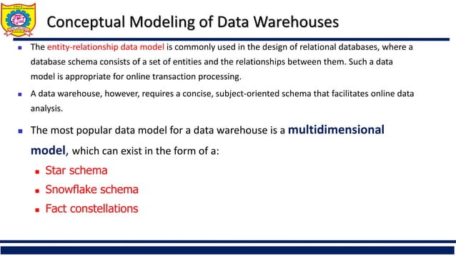 Data Warehouse and Architecture, OLAP Operation | PDF