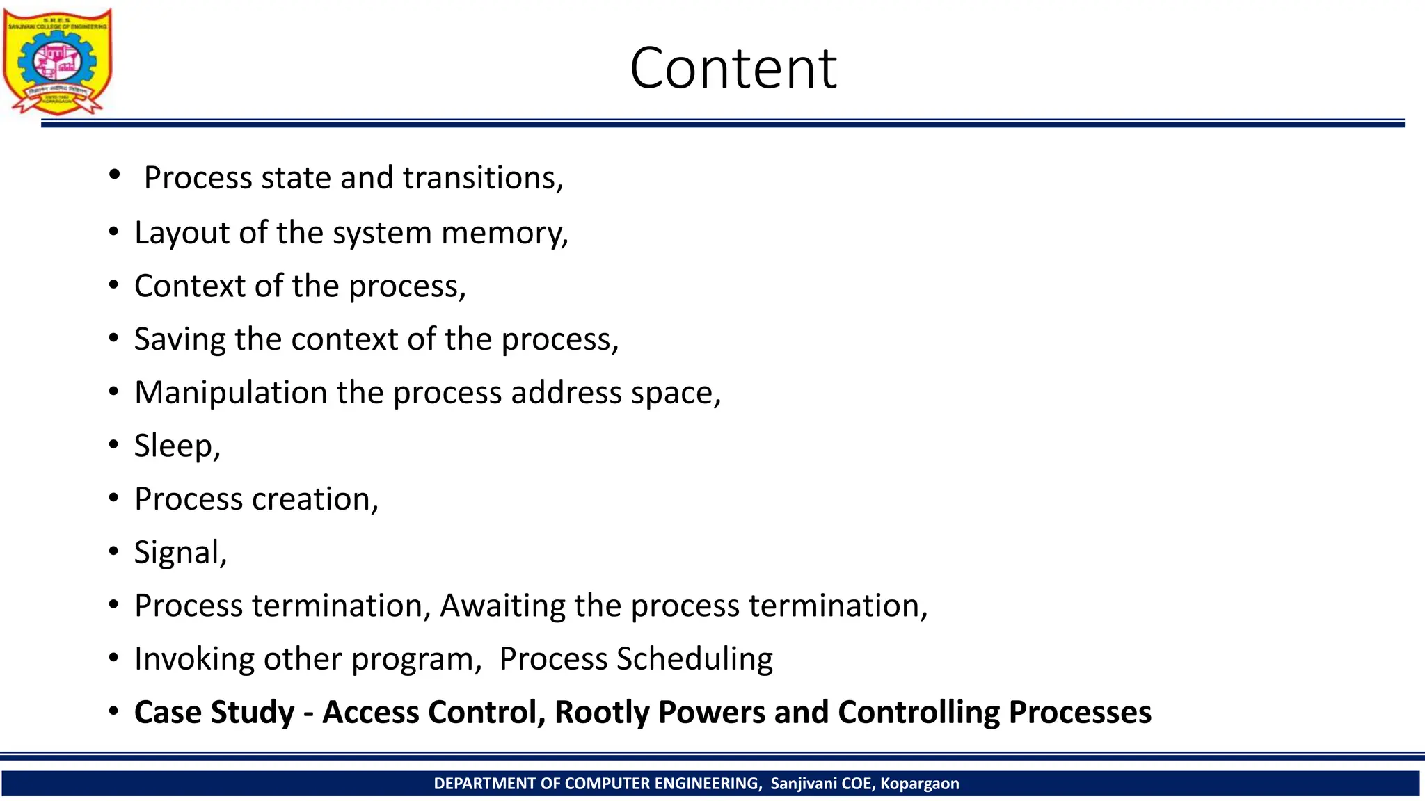 Unit 3.2 Process Control.ppt (Process Control and Scheduling) | PPT