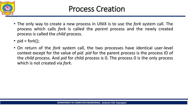 Unit 3.2 Process Control.ppt (Process Control and Scheduling) | PPT