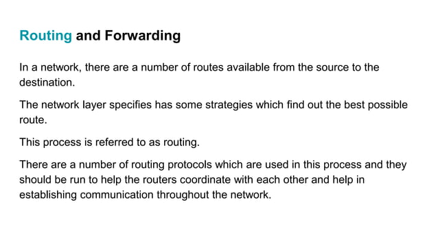 Unit 3 Network Layer And Protocols Pptx