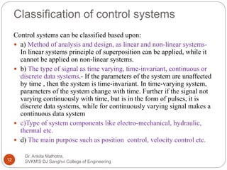 Introduction to control systems and basics | PPTX