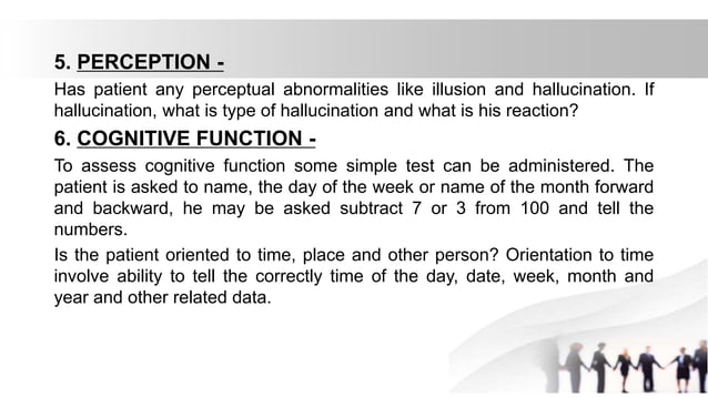 UNIT 3. ASSESSMENT OF MENTAL HEALTH STATUS | PPTX | Mental Health ...