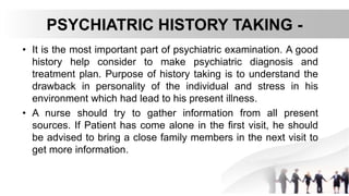 UNIT 3. ASSESSMENT OF MENTAL HEALTH STATUS | PPTX