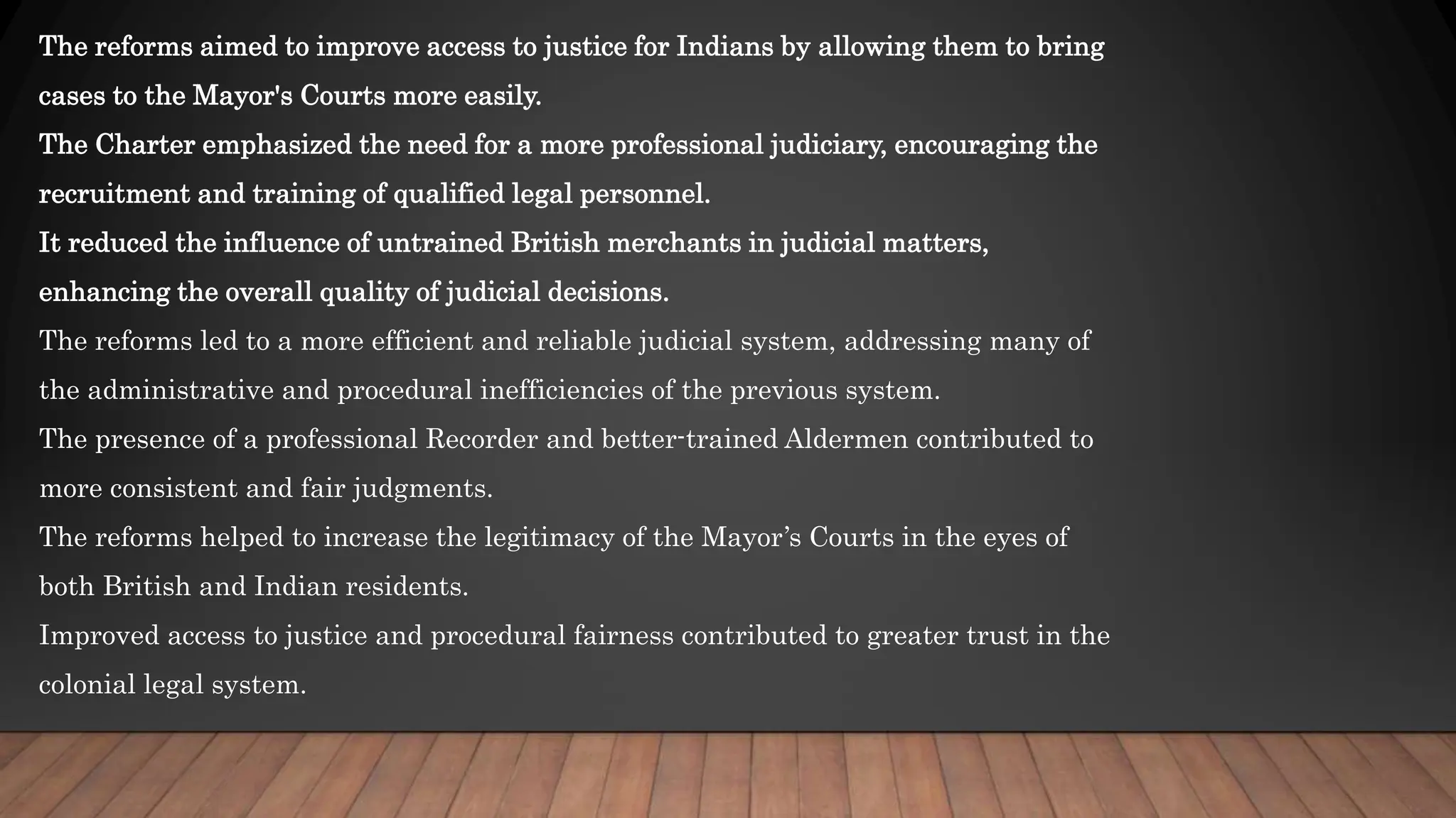 Mayors Court in India (Charter of 1687, 1726 and 1753) | PPTX