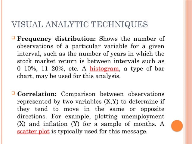 Data visualisation in data analytics with python | PPT