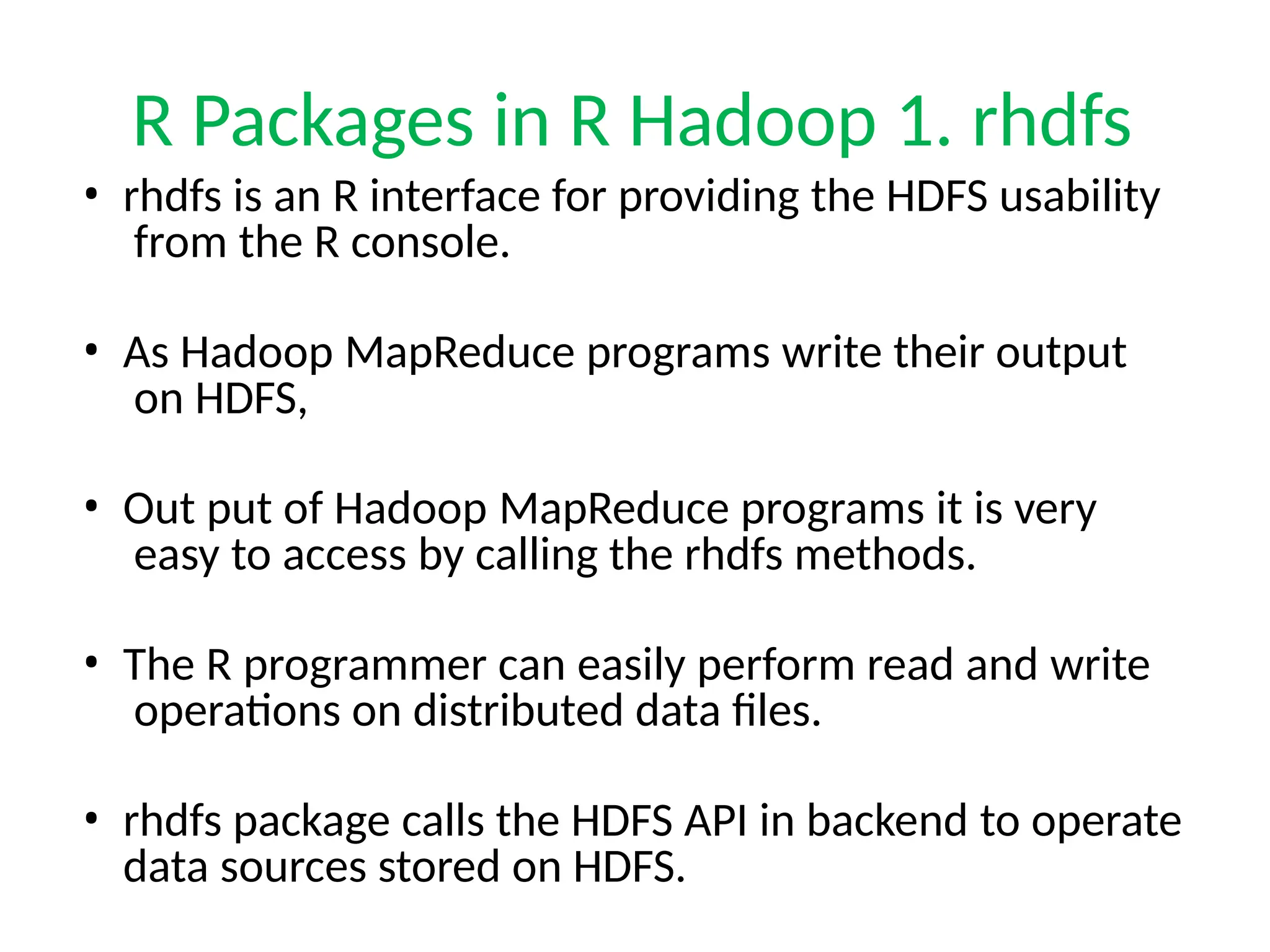 Integration Method of R and Hadoop and Intro | PPTX