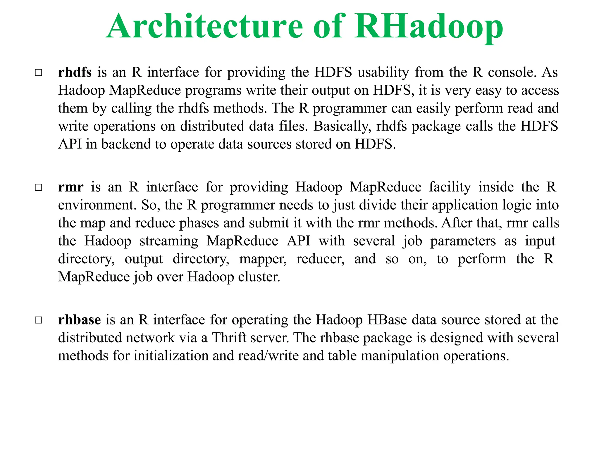 Integration Method of R and Hadoop and Intro | PPTX