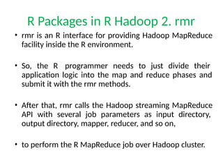 Integration Method of R and Hadoop and Intro | PPTX