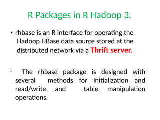 Integration Method of R and Hadoop and Intro | PPTX