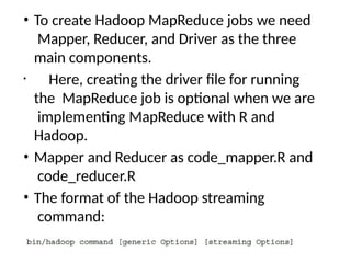 Integration Method of R and Hadoop and Intro | PPTX