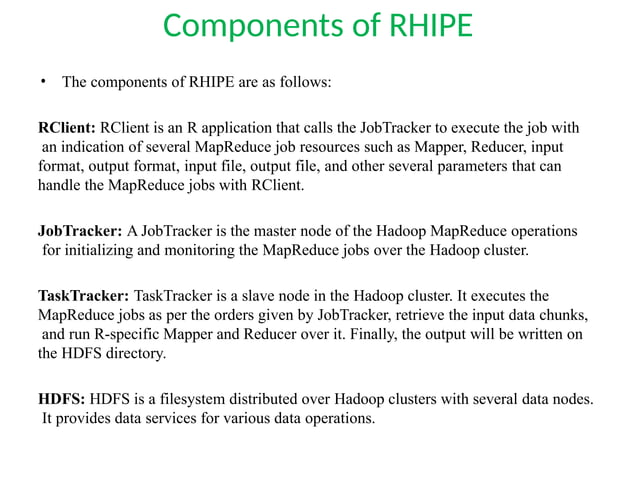 Integration Method of R and Hadoop and Intro | PPTX
