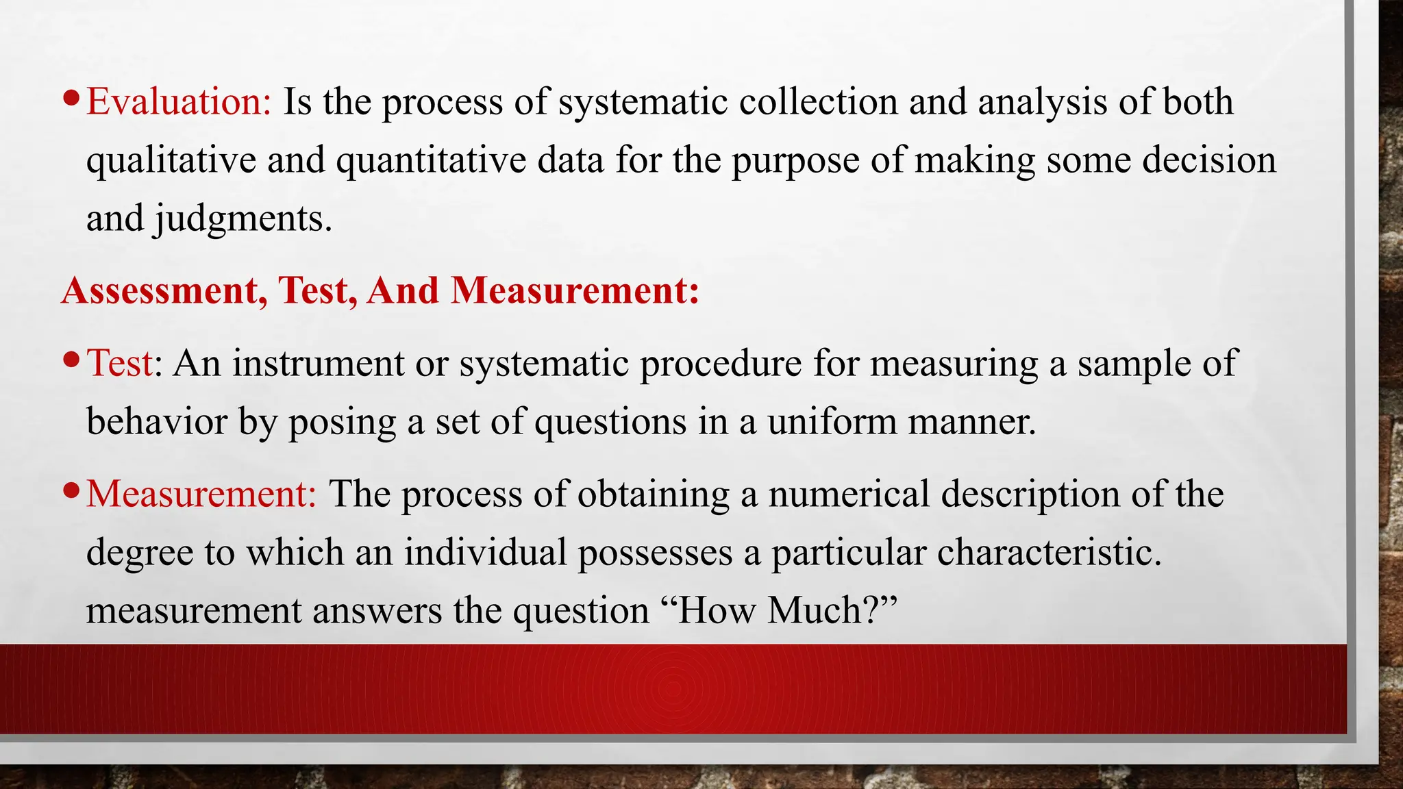 Unit 3. Basic Concept of Assessment in education.pptx