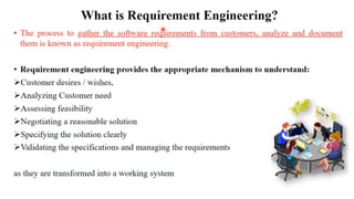 Introduction to Software Engineering, Requirement Process, Engineering ...