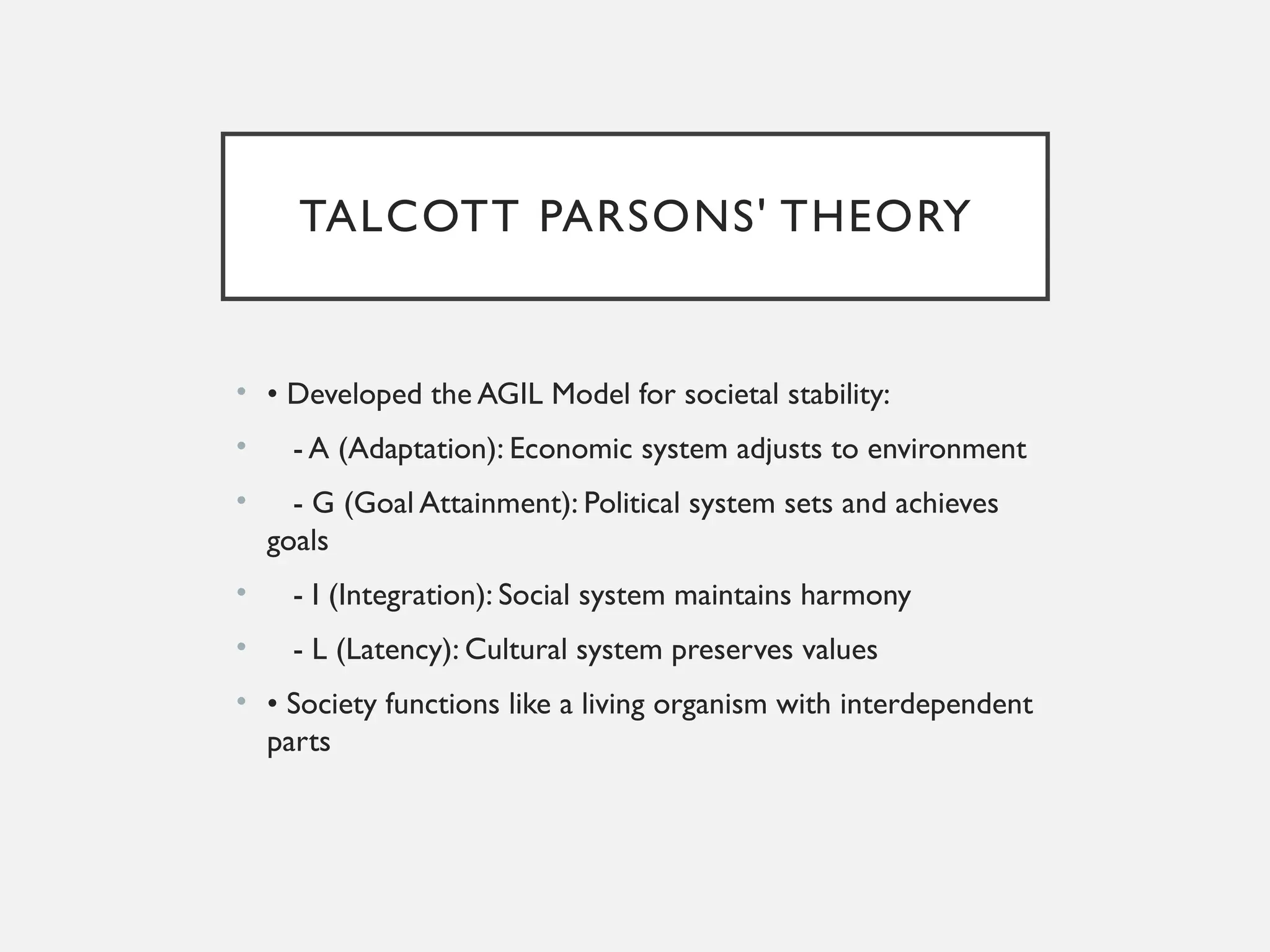 Structural functionalism (Person and Merton) | PPTX