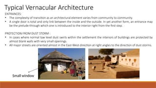 Vernacular Architecture of Rajasthan and Gujarat | PPTX
