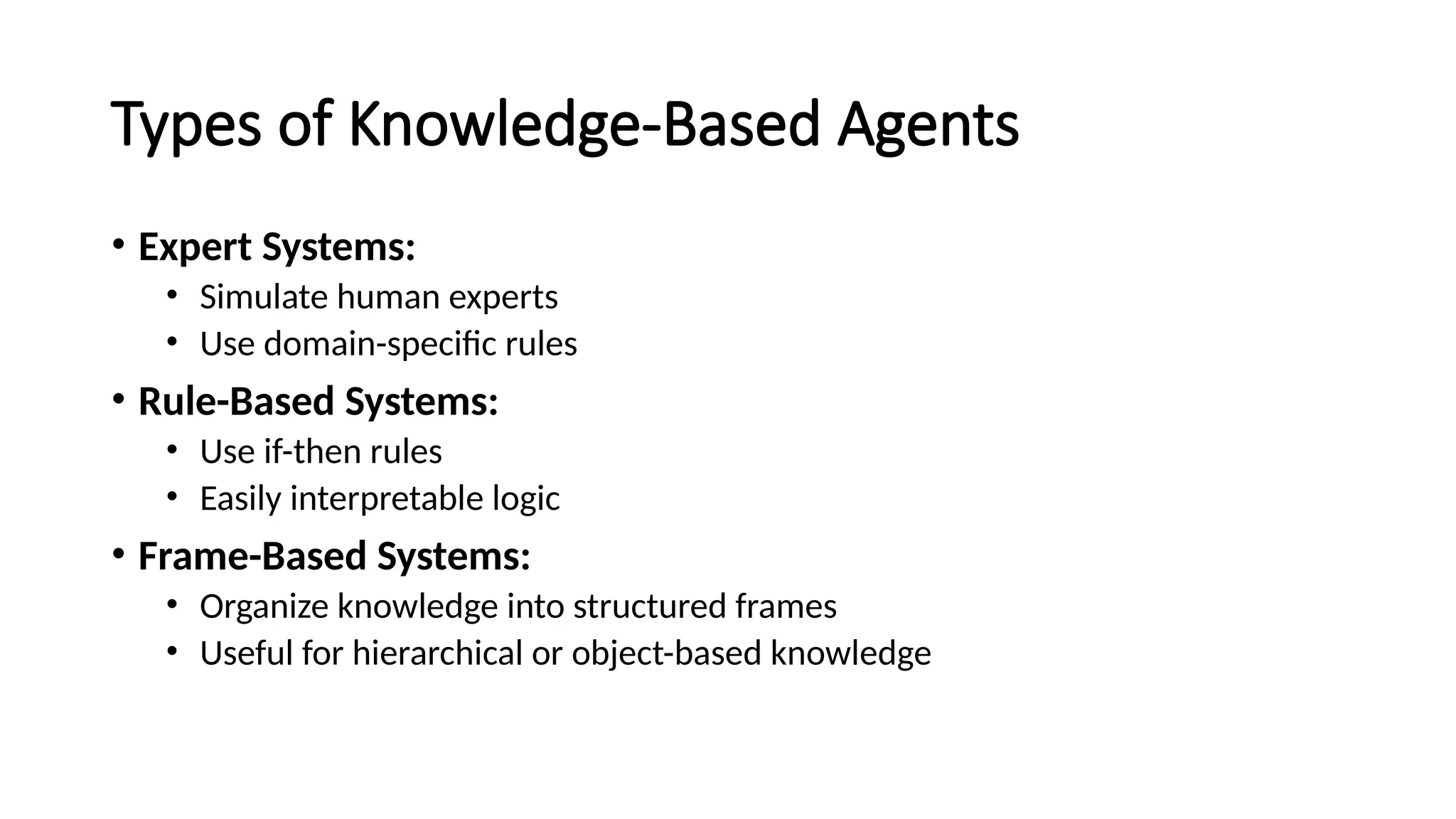 knowledge based agents artificial intellligence | PPTX