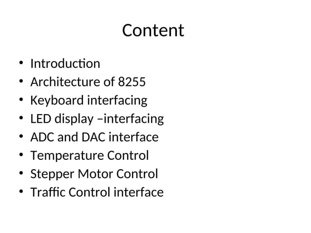 Unit 3.PROGRAMMABLE PERIPHERAL INTERFACE(PPI) | PPT