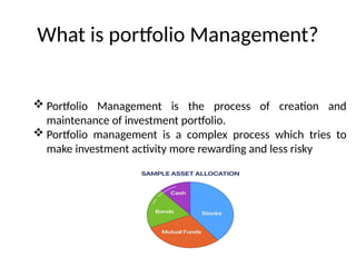 How to select a portfolio in financial markets | PPTX