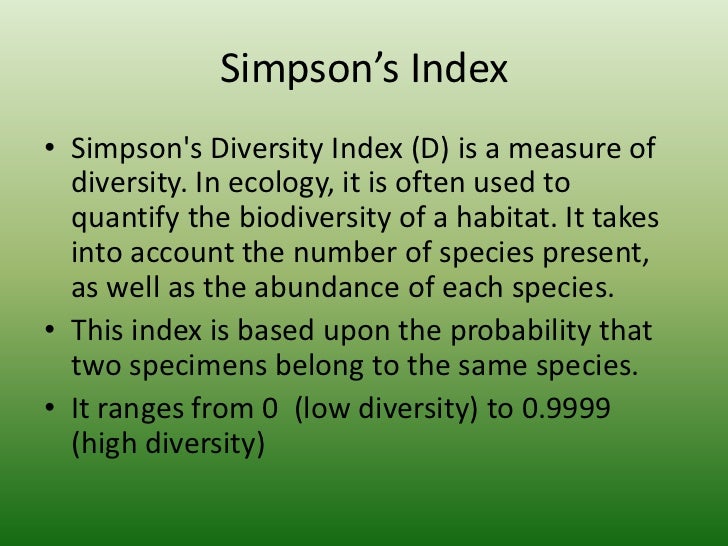 Measuring Biodiversity