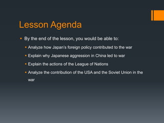 Unit 3.2 war in asia pacific | PPTX