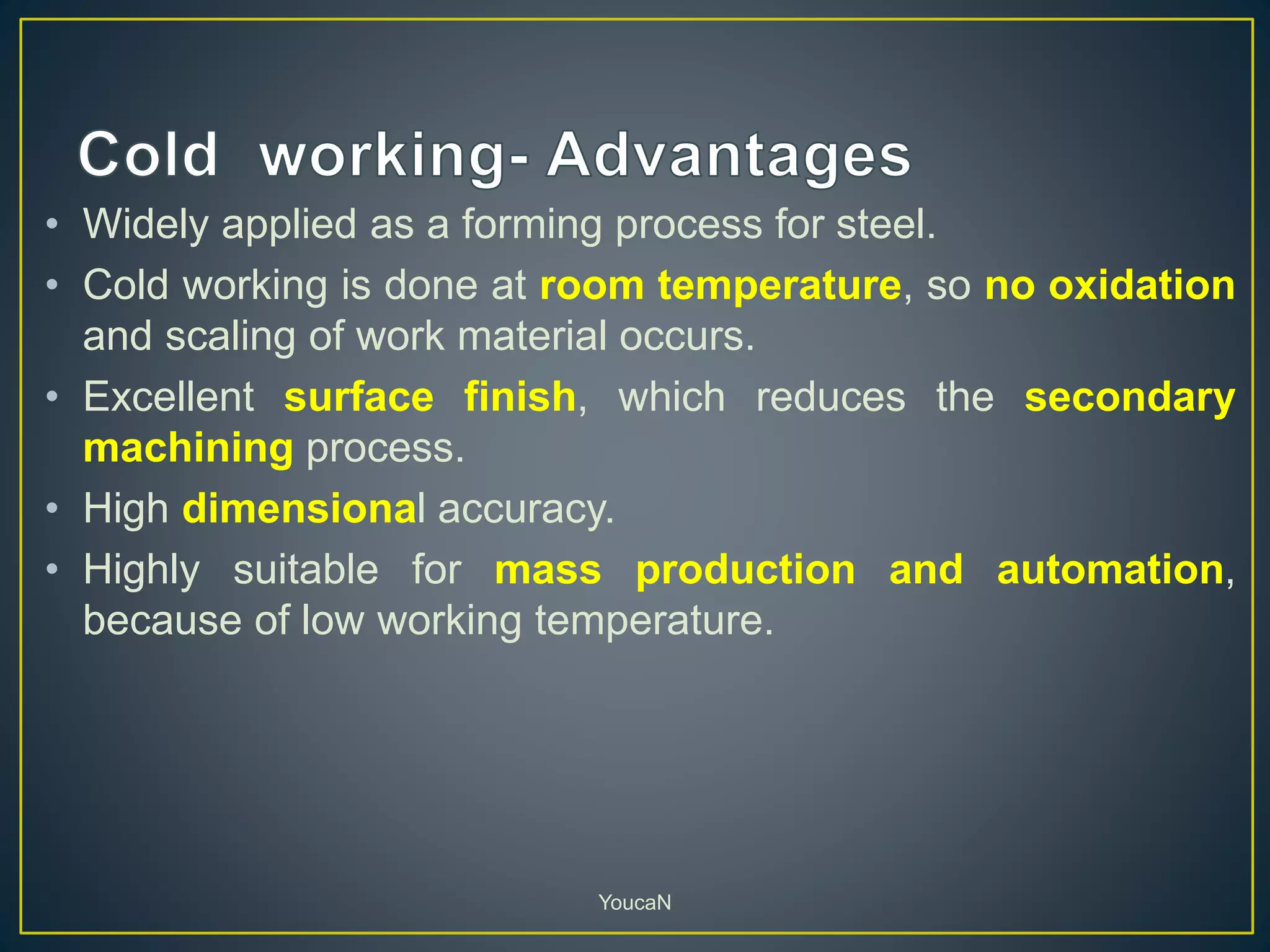 Hot and cold working | PPTX
