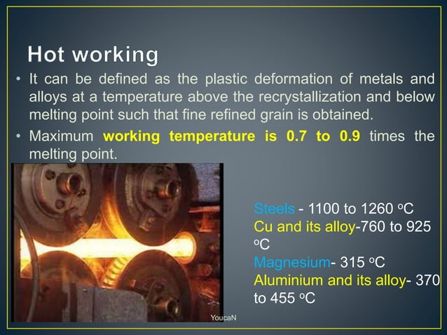 Hot and cold working | PPTX