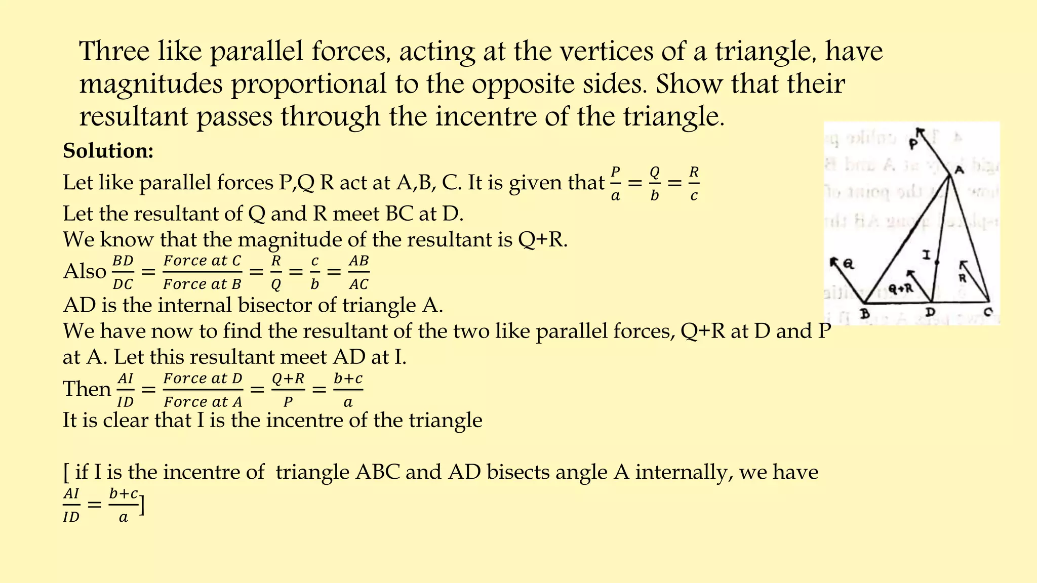 Three coplanar parallel forces | PPTX
