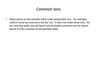 Unit 3 3 ions | PPT