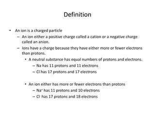 Unit 3 3 ions | PPT