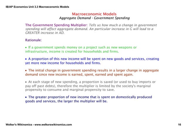 Unit 3.3 macroeconomic models | PPT