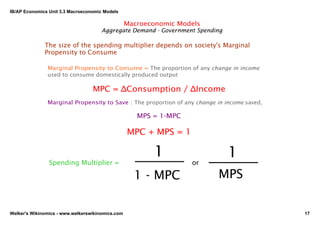 Unit 3.3 macroeconomic models | PDF