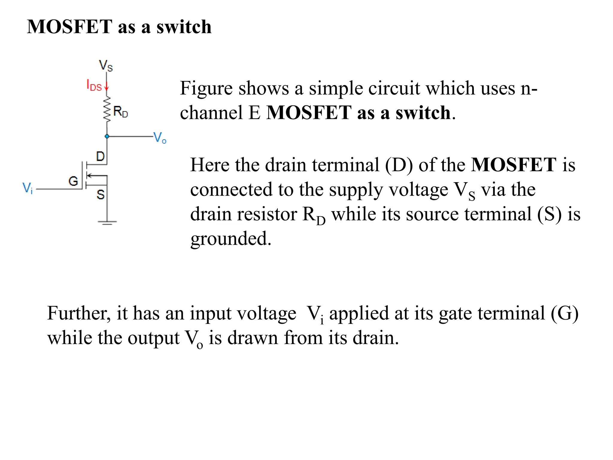 MOSFET as a switch | PDF