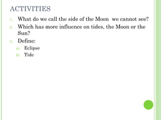 Unit 3 -4-Universe, Solar System and Earth | PPT