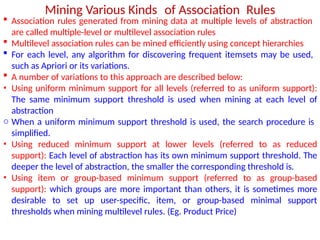 Unit3-AssociationRuleMining and data techniques.pptx