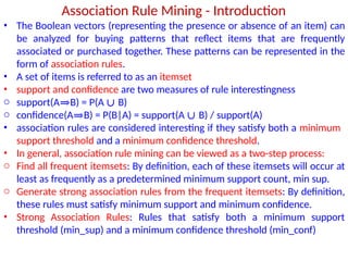 Unit3-AssociationRuleMining and data techniques.pptx