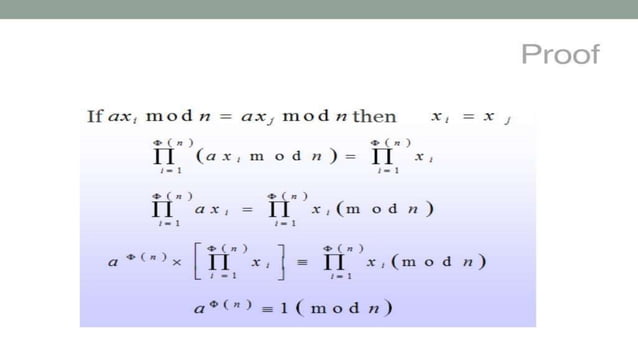 Mathematics of Asymmetric cryptography | PPTX | Technology & Computing